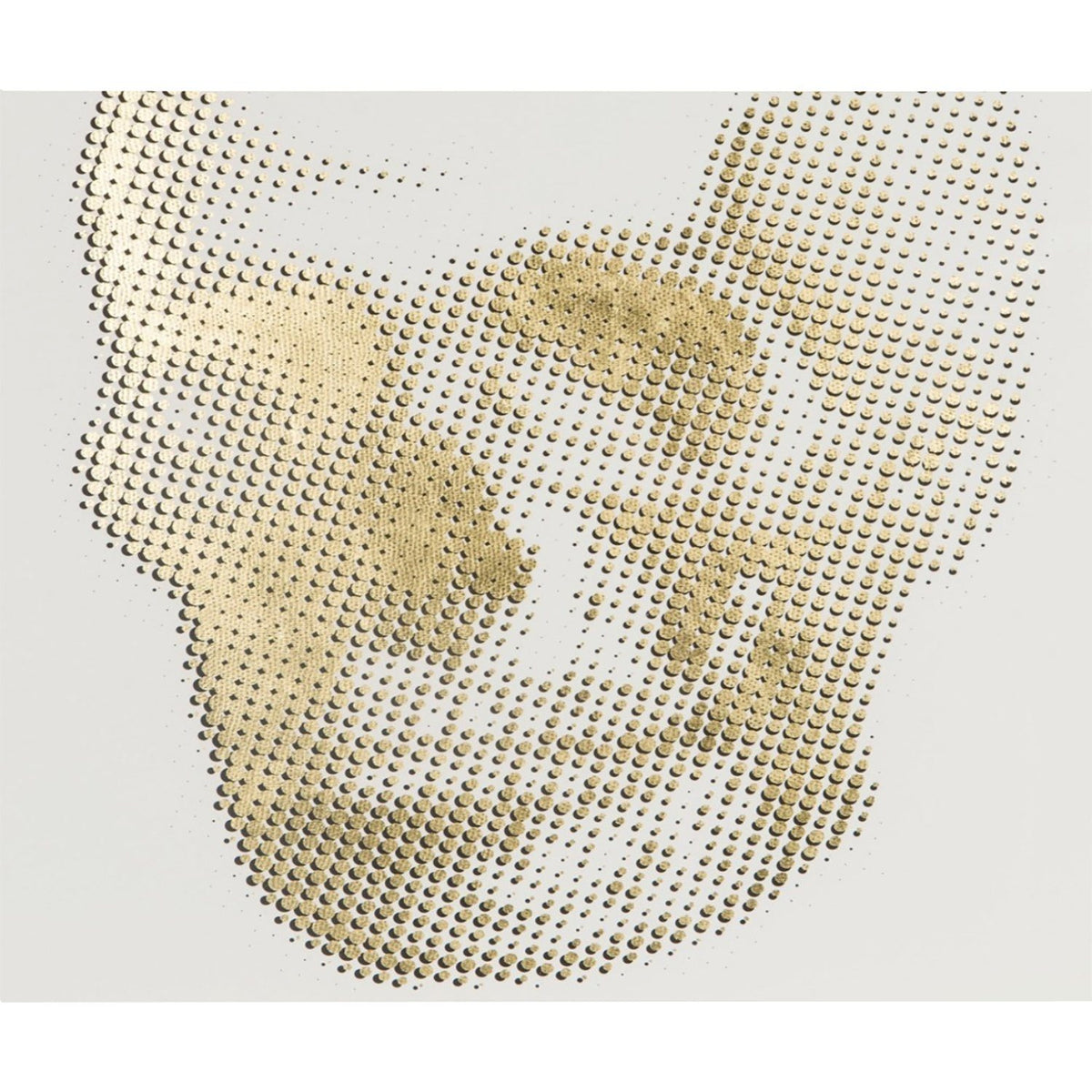 Gold Skeleton Skull Hand-Made Archival Paper Wood Float Frame Art ...
